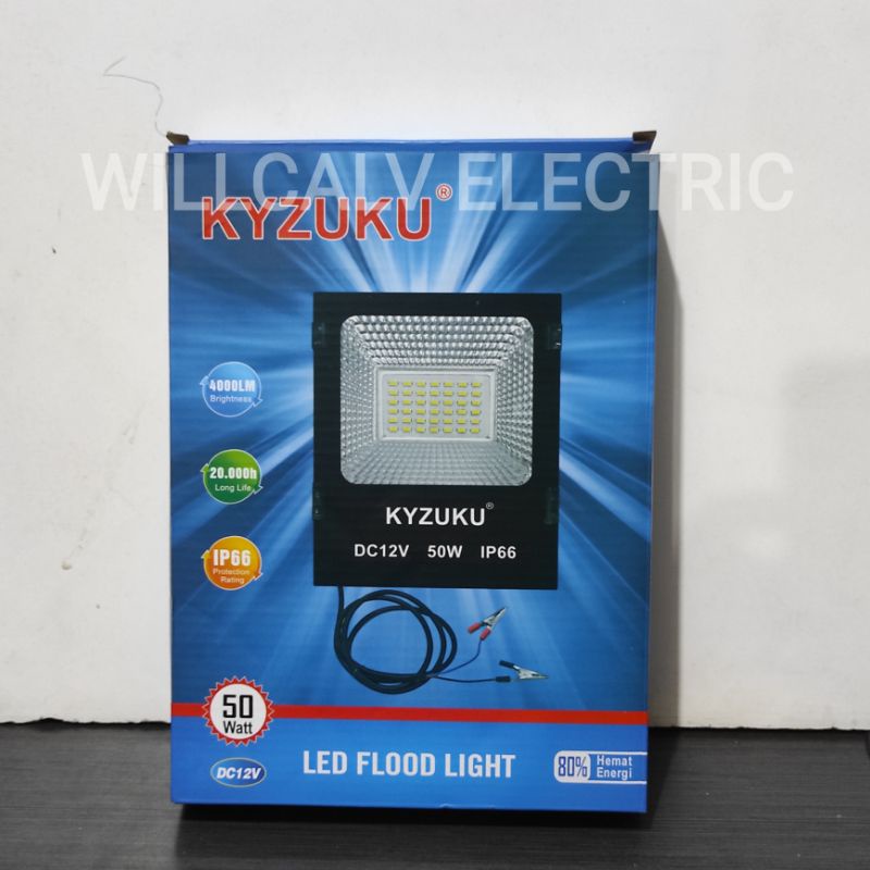 Jual KYZUKU LAMPU SOROT DC 12V 50W 50 WATT CAHAYA PUTIH / LAMPU SOROT DC 12V AKI 50W 50 WATT ...