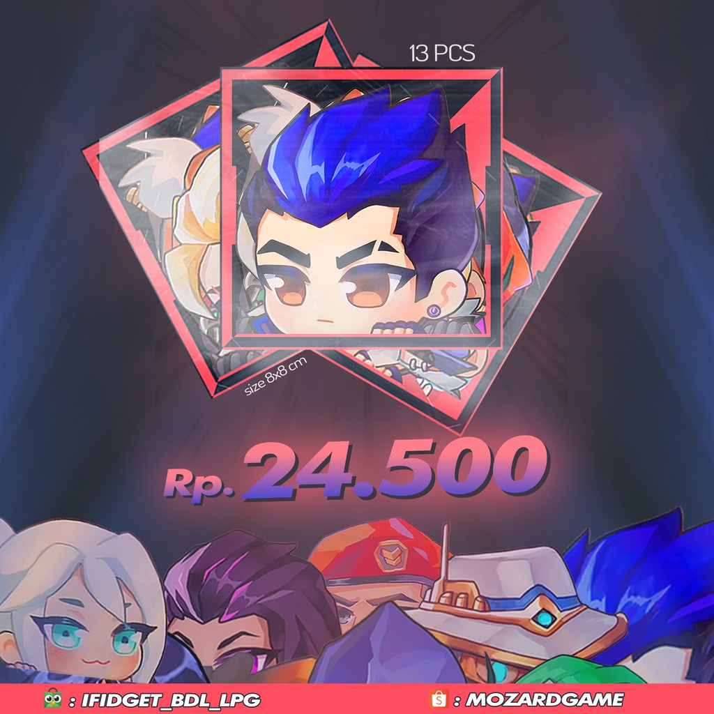 Jual STICKER VALORANT - Chibi [13 agent] | Shopee Indonesia