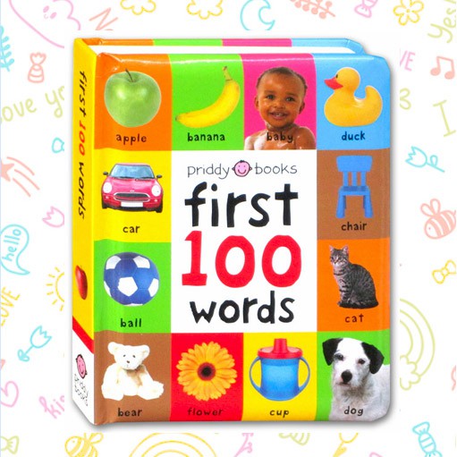 Jual Priddy Baby - First 100 Words Board Book | Shopee Indonesia