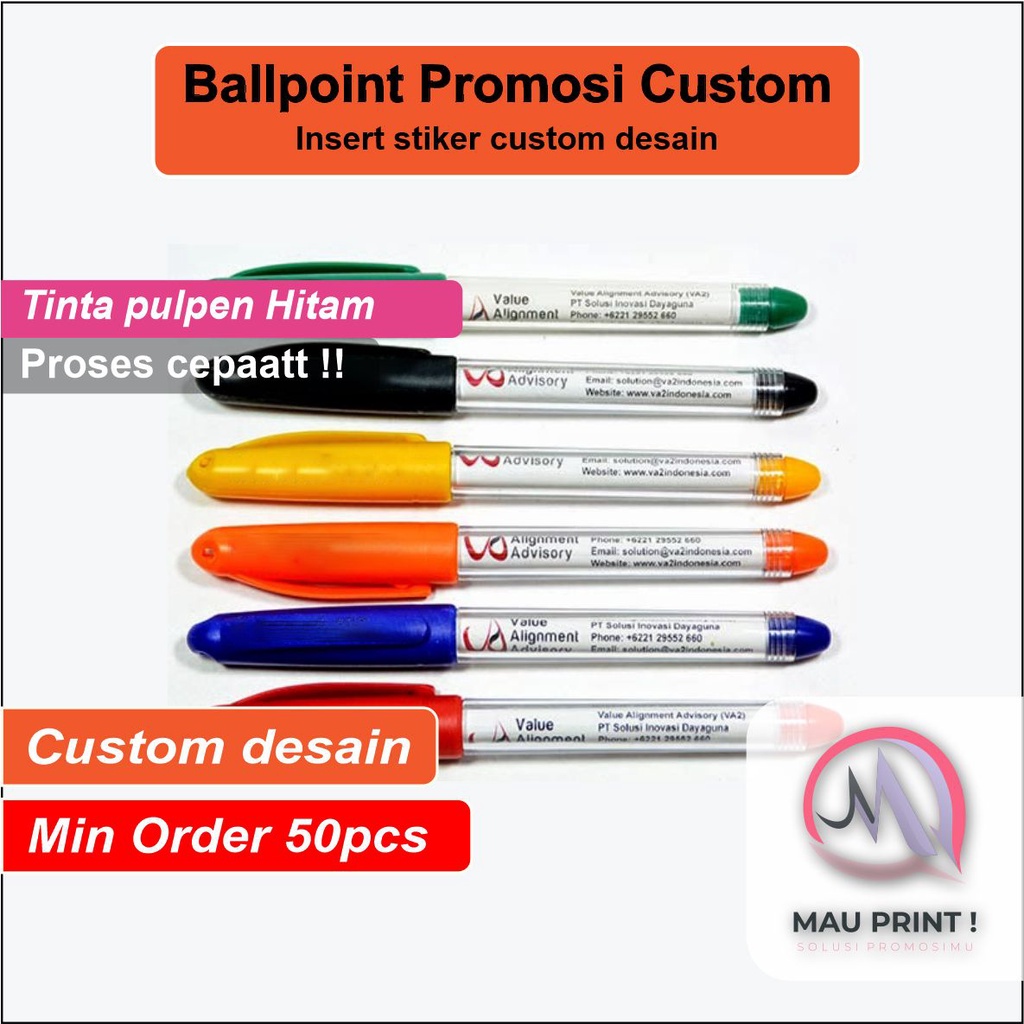 Jual Pulpen Ballpoint Bolpen pena Promosi Boss Gel biasa Souvenir ...