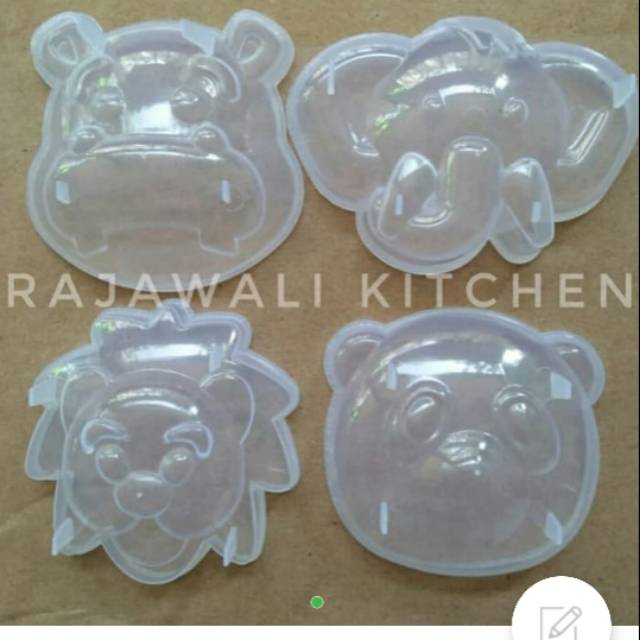 Jual Cetakan Jelly Puding Bento Nasi Mini Hewan Binatang Sapi Gajah ...