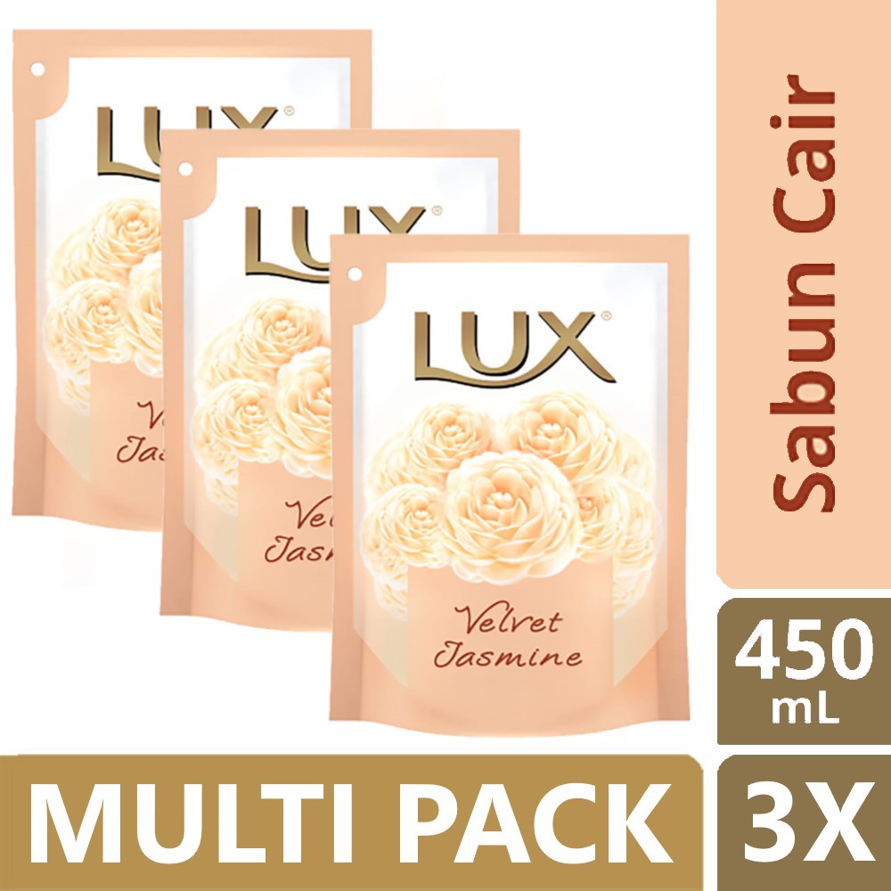 Jual Lux Velvet Jasmine Sabun Cair Refill 450Ml Multi Pack | Shopee Indonesia