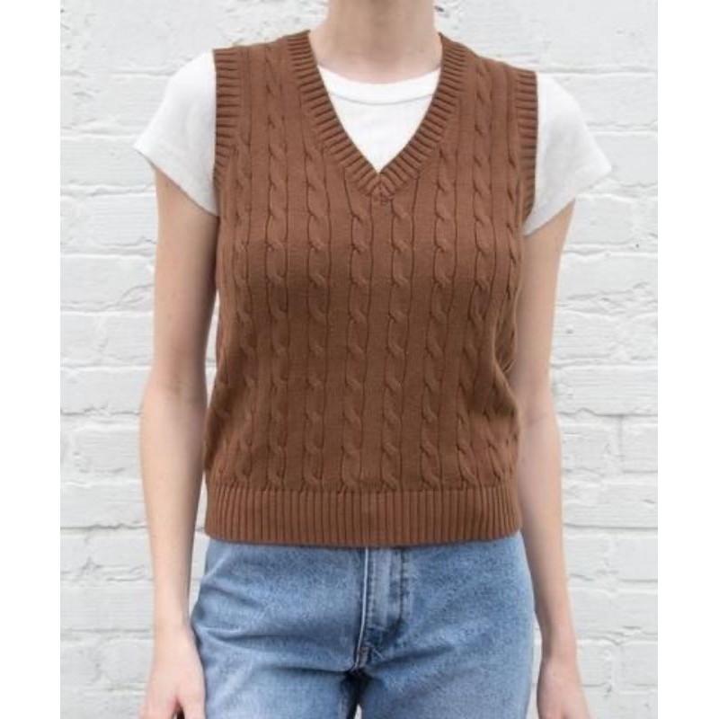 Jual VEST ROMPI RAJUT CABLE MOTIF | ROMPI VEST WANITA | ROMPI RAJUT ...