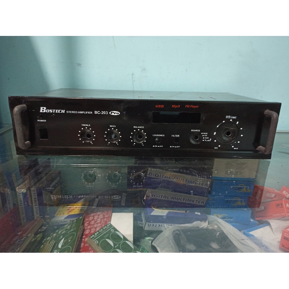Jual BOX POWER AMPLIFIER SOUND SYSTEM USB BC203 BOSTEC MURAH | Shopee Indonesia