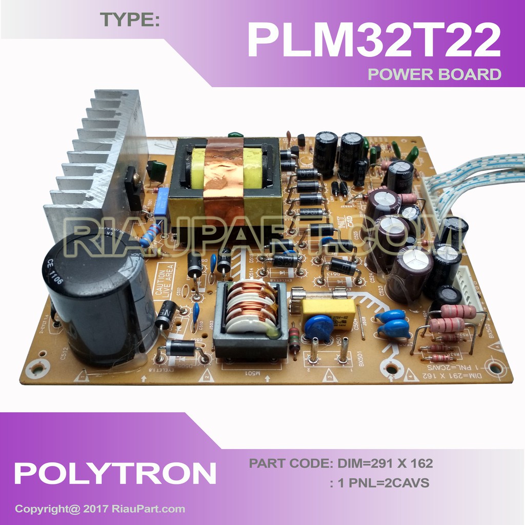Jual Regulator Power Supply Tv Polytron PLM 32M25 32M11 32M12 32M22 ...
