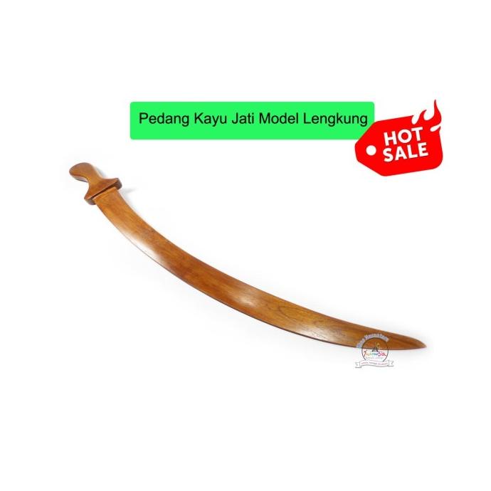 Jual ] Pedang Kayu Jati Model Lengkung Arab Style Boken Tipis Bokken ...