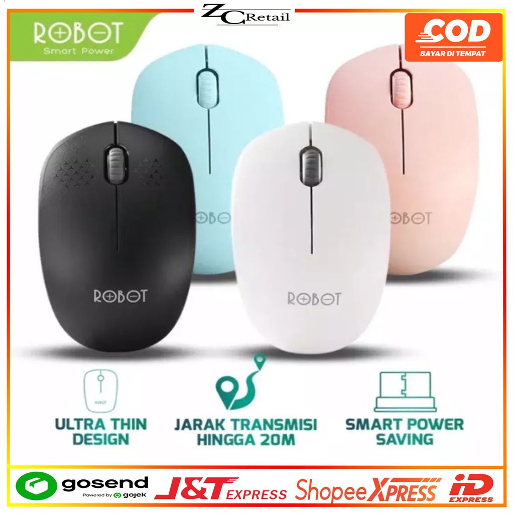 Jual MOUSE WIFI WIRELESS ROBOT M210 M 210 WARNA 2.4 Ghz 1600DPI PC ...