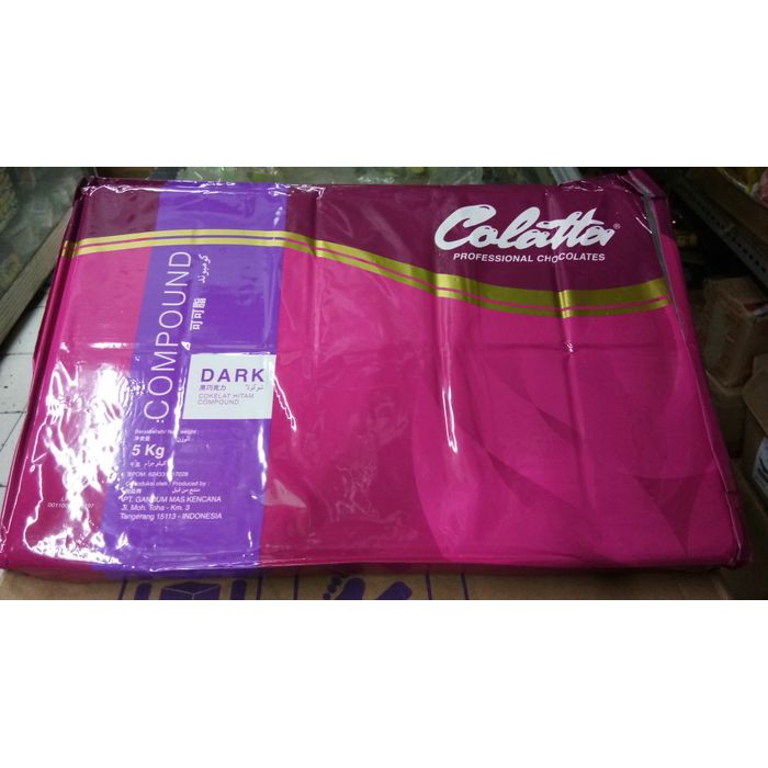 Jual Repack Dark Chocolate Colatta Dark Compound Coklat 500Gr dan 1Kg ...