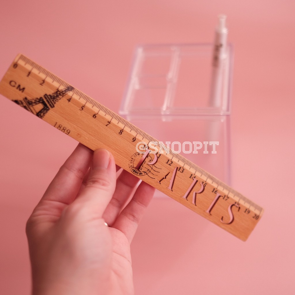 Jual Penggaris Mistar 20 cm Paris anak korea fancy ruler keperluan ...