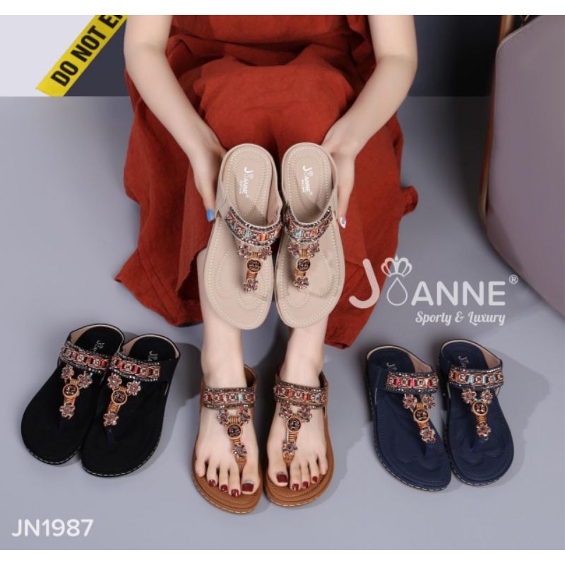 Jual [JOANNE] Sandals Shoes Import Wanita JN1987 | Shopee Indonesia