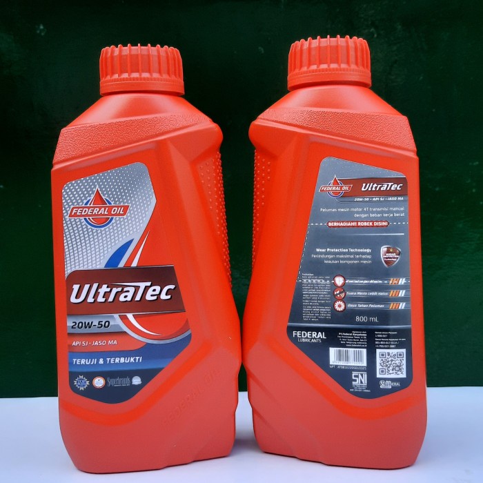 Jual Oli Motor matic Federal Ultratec 4T 20W-50 0,8L oli federal ...