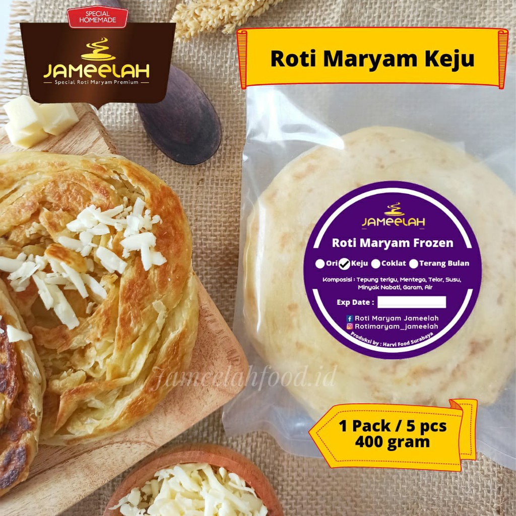 Jual ROTI MARYAM KEJU VACUM / KEMASAN VACUM / FROZEN FOOD / ROTI CANAI ...