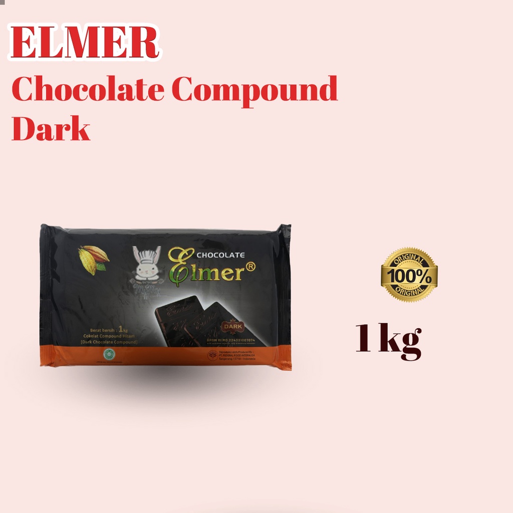 Jual Elmer Chocolate Compound Dark Ghana 1kg | Shopee Indonesia
