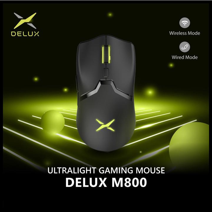 Jual Delux M800 D Wireless Gaming Mouse | Shopee Indonesia