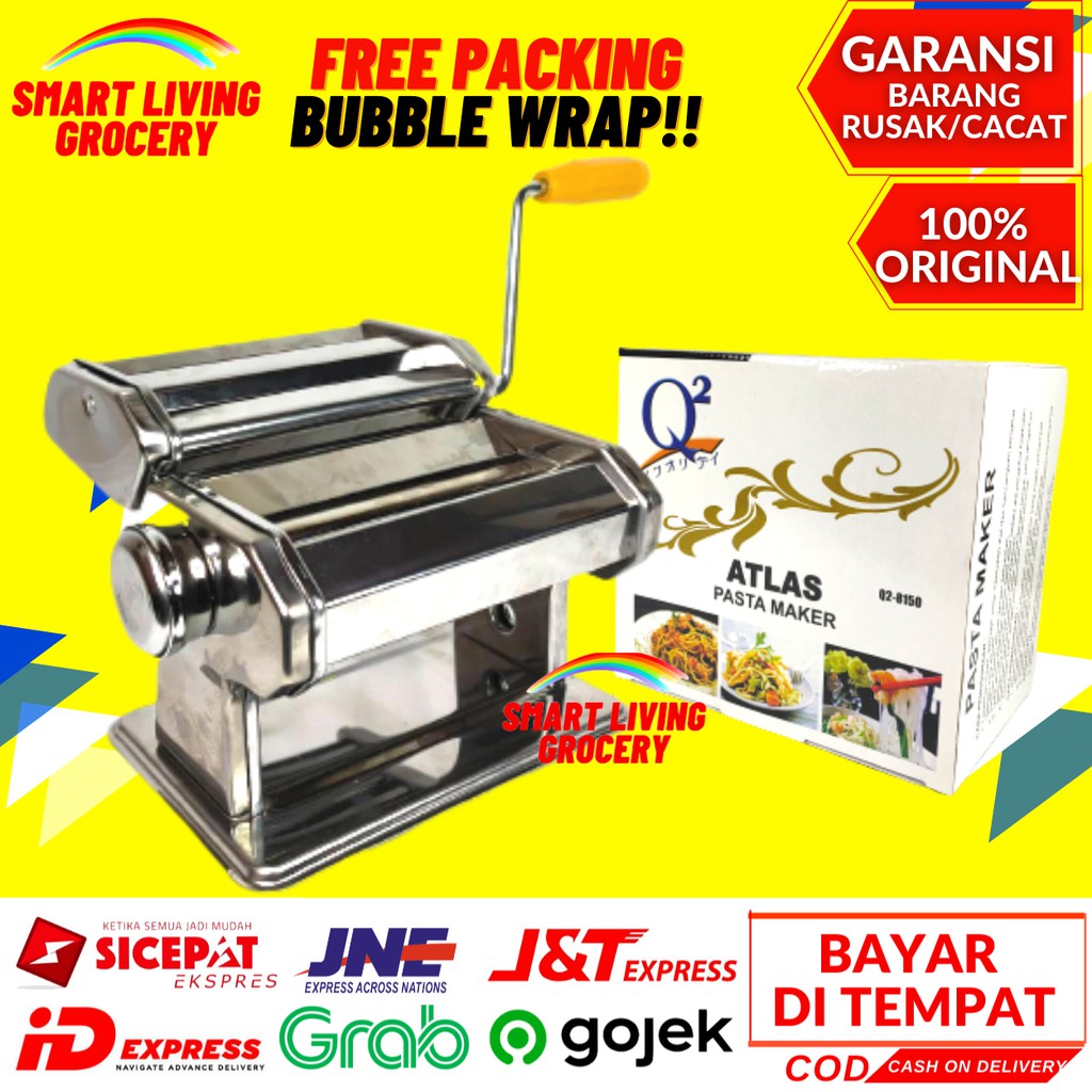 Jual PENGGILING MIE Q2 8150 ALAT GILINGAN TEPUNG MIE MANUAL PASTA MAKER SERBAGUNA STAINLESS ...