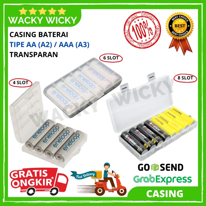 Jual Box / Case / Kotak /Tempat Batere 4 Slot Baterai Tipe AA - A2 ...