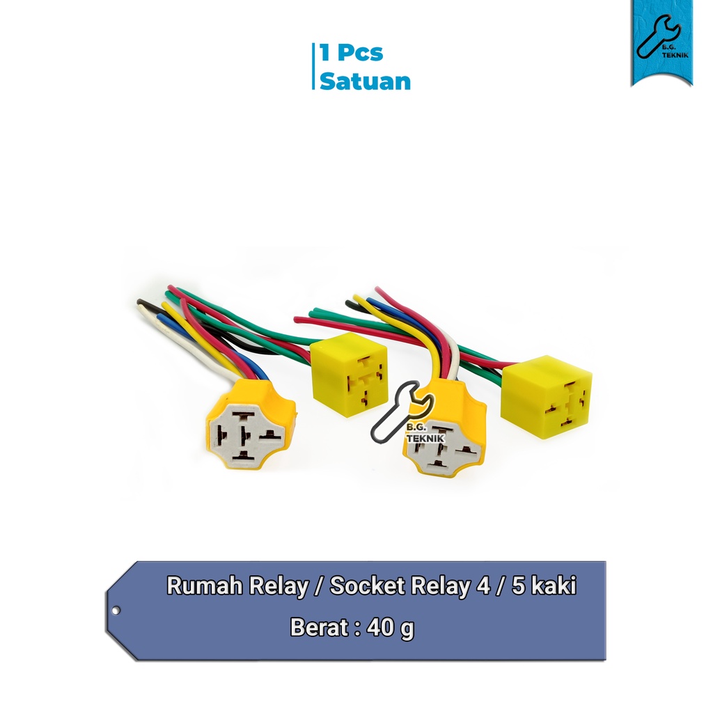 Jual Rumah Relay / Socket Relay 4 atau 5 kaki | Shopee Indonesia