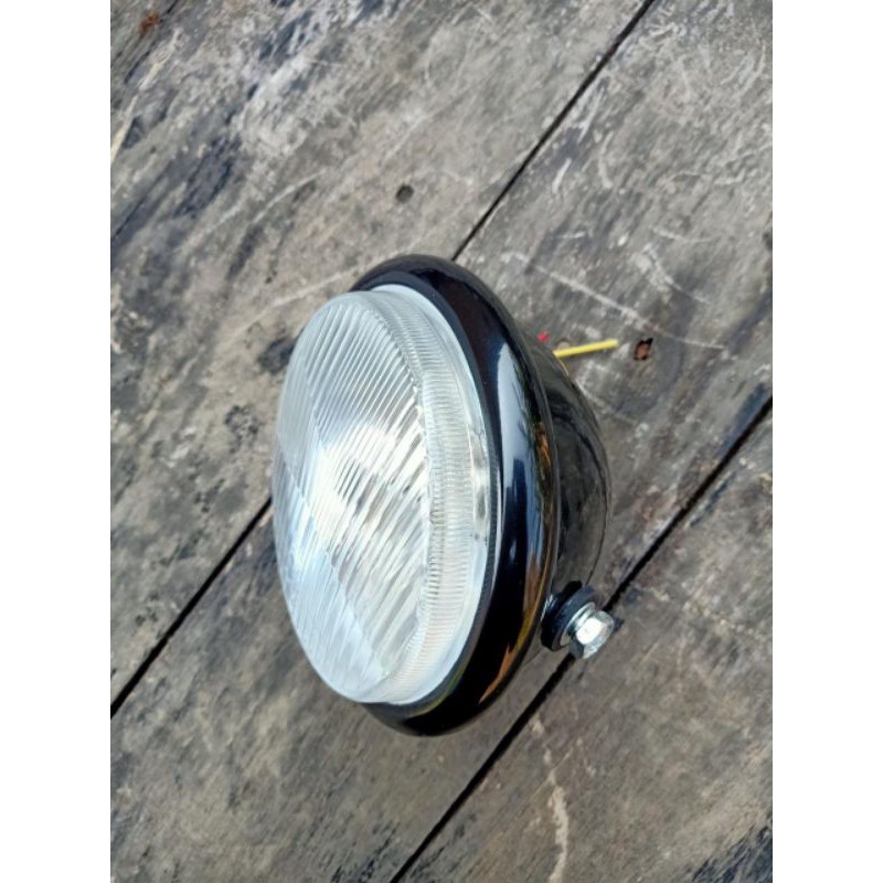Jual Lampu depan CB H4 kaca autopal batok hitam | Shopee Indonesia