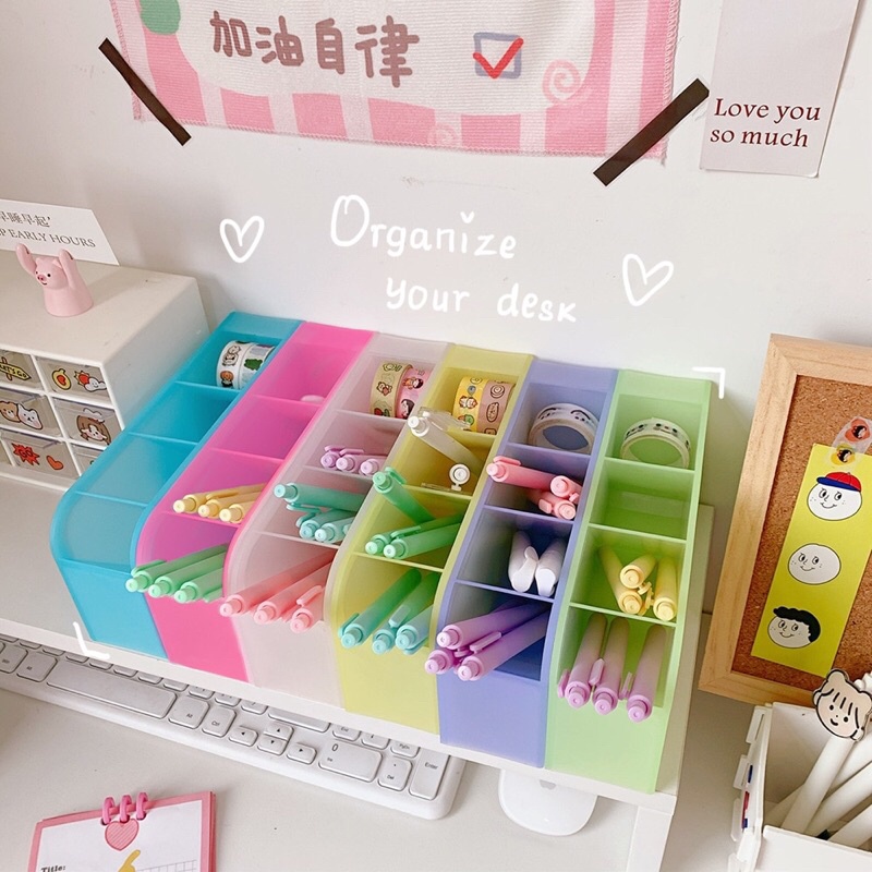 Jual Rak Pulpen Pen Holder 4 Tingkat Tempat Pensil Meja | Shopee Indonesia