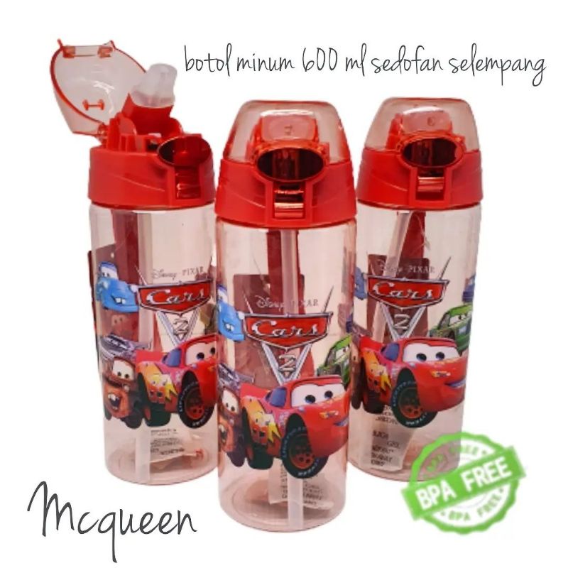 Jual Botol minum mcqueen cars 600ml | Shopee Indonesia
