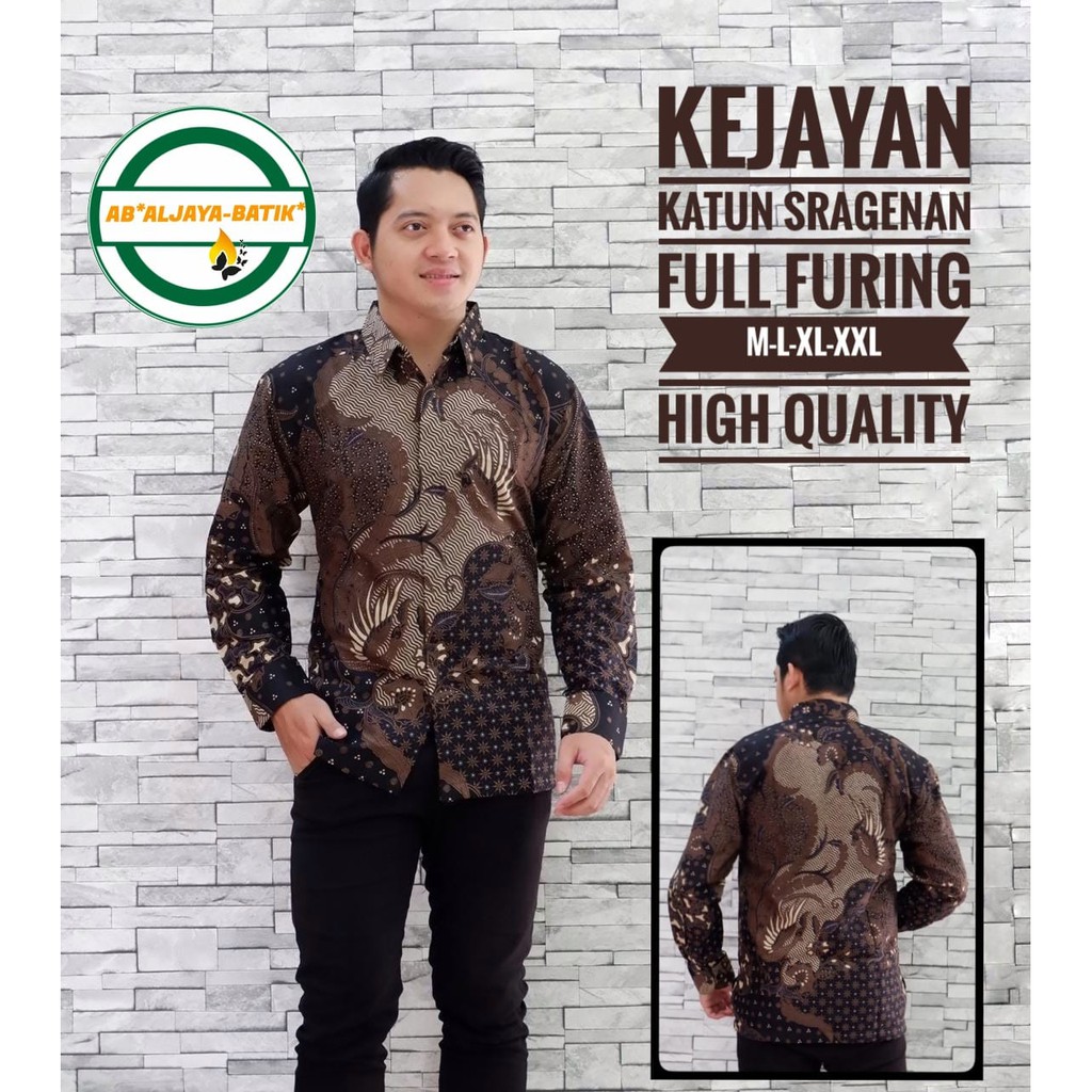 Jual PROMO BATIK PREMIUM MODERN KEMEJA BATIK SOLO Lengan Panjang Lapis ...