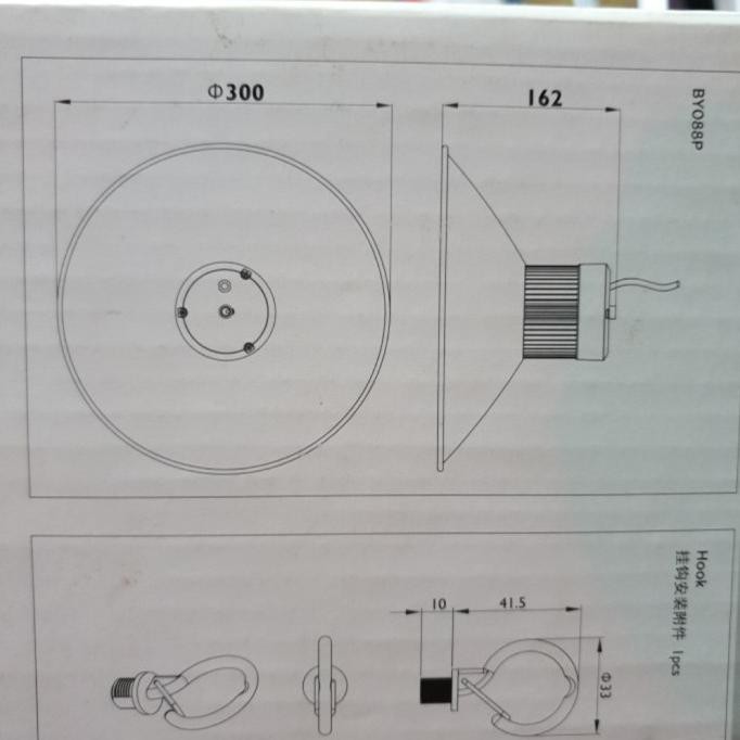 Jual Lampu Gantung Gudang Pabrik Industri Highbay Led Philips 40W 40 ...