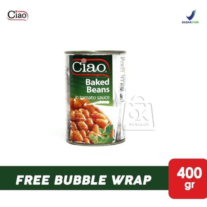 Jual }}}}}}] Ciao Baked Beans Tomato Sauce ( Kaleng 400gr ) | Shopee ...
