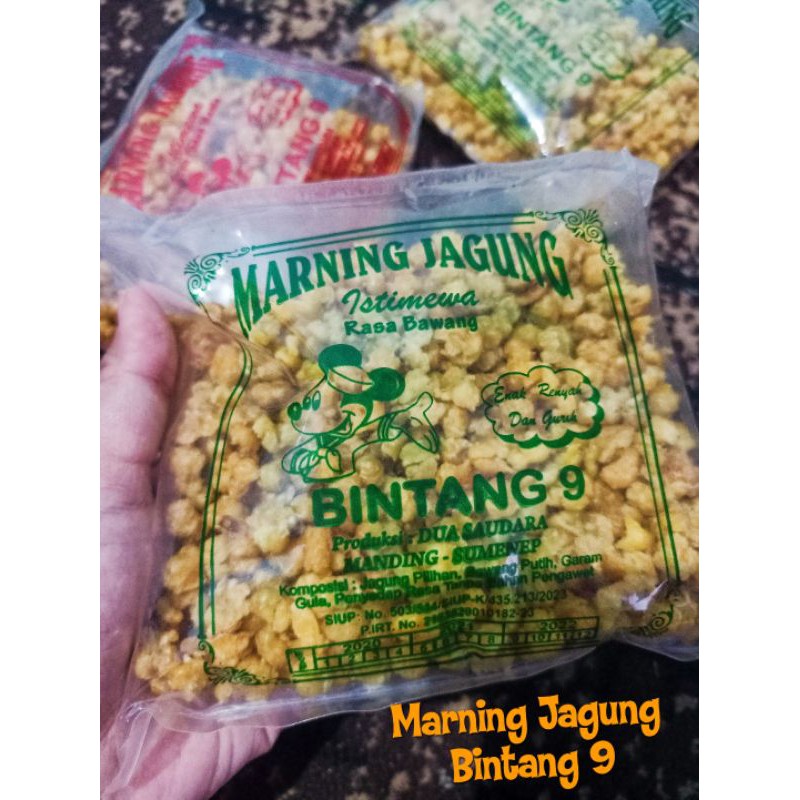 Jual Marning Jagung Khas Madura Cap Bintang 9 [ 80 gr ] | Shopee Indonesia