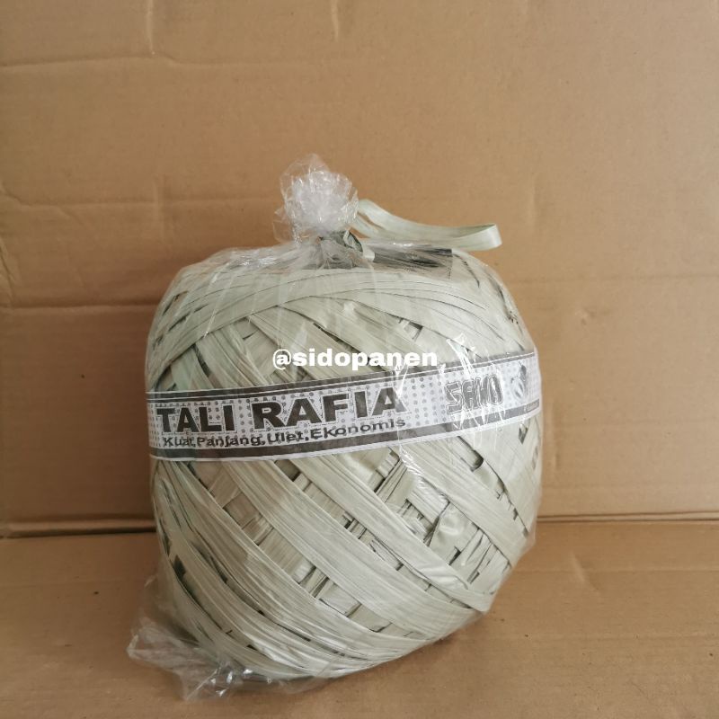 Jual TALI RAFIA PLASTIK / TALI RUMPUT JEPANG MEREK SAWO WARNA HIJAU ...