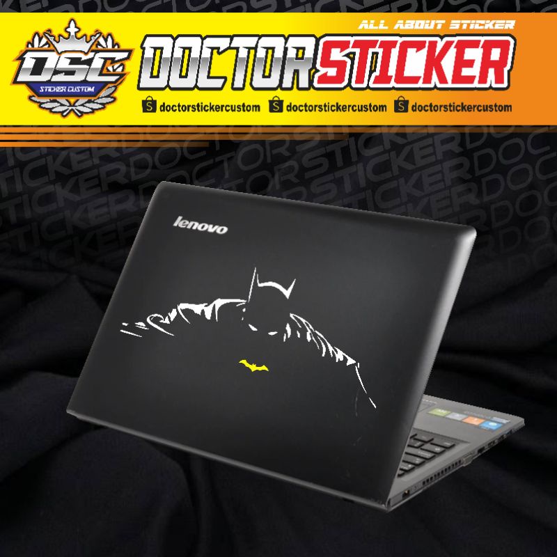 Jual Sticker laptop keren, Sticker timbul laptop cutting Batman Logo ...