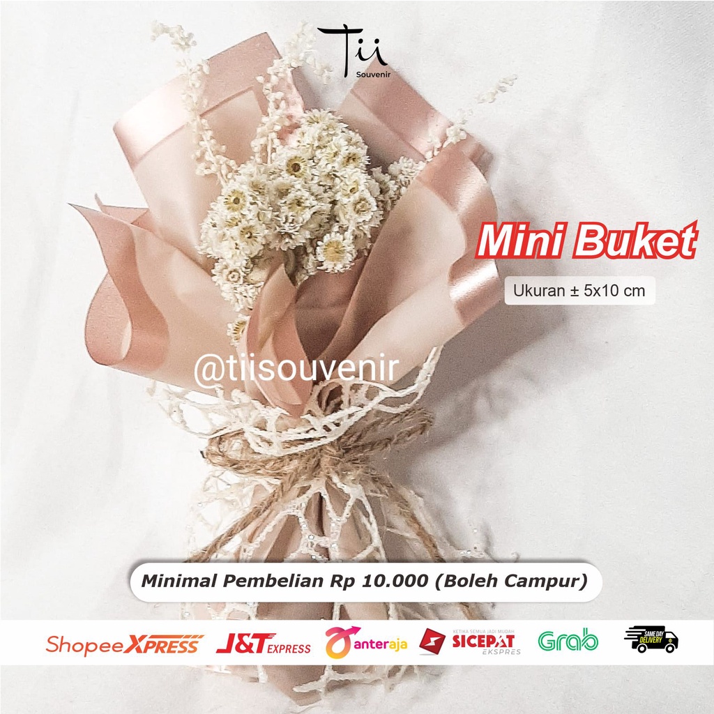 Jual Mini Bucket Buket Bouquet Bunga Rustic Premium Murah Elegan Bucket ...
