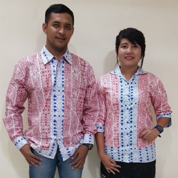 Jual couple batik murah khas batak batik gorga khas batak | Shopee ...