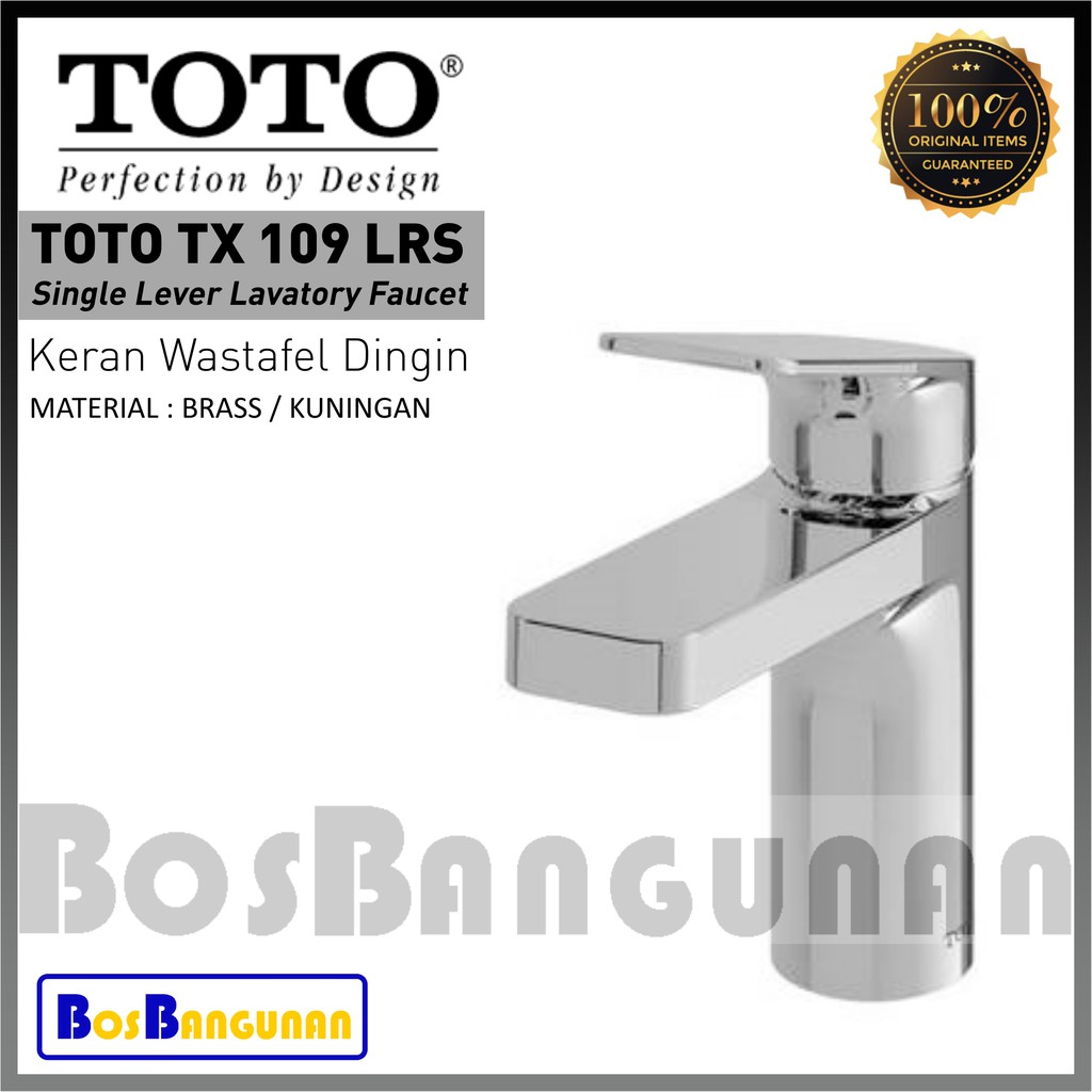 Jual Keran Wastafel TOTO TX109LRS / Kran TOTO TX 109 LRS / TOTO TX 109 LRS Cold Only / TOTO ...