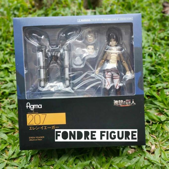 Jual FIGMA 207 EREN JAEGER ATTACK ON TITAN AOT MIKASA LEVI MAX FACTORY ...