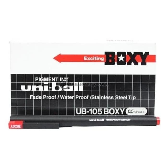 Jual Pulpen / Ballpoint Boxy Uniball / Uni ball UB-105 (12pcs) | Shopee ...