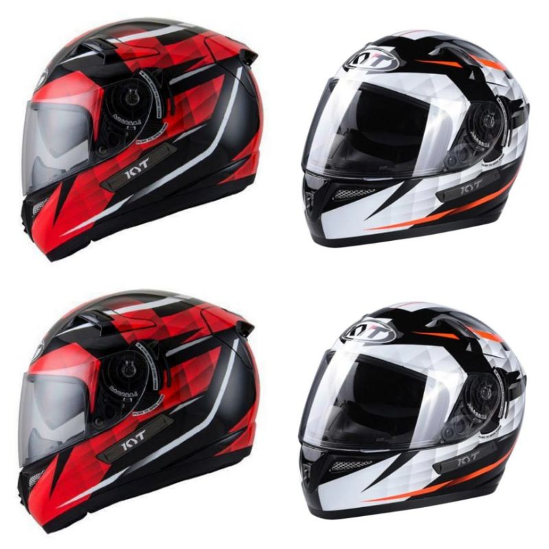 Jual Helm KYT K2 RIDER Motif Diamond Black White Dan Black Red | Shopee ...