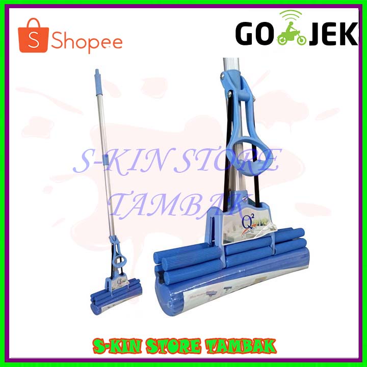 Jual Alat pel sodok busa Q2 warna biru sekali usap langsung kinclong | Shopee Indonesia