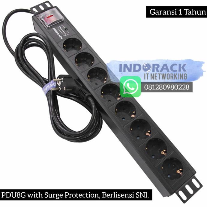 Jual Pdu8G Pdu 8 Outlet Germany Stop Kontak Colokan Listrik Sni Rak ...