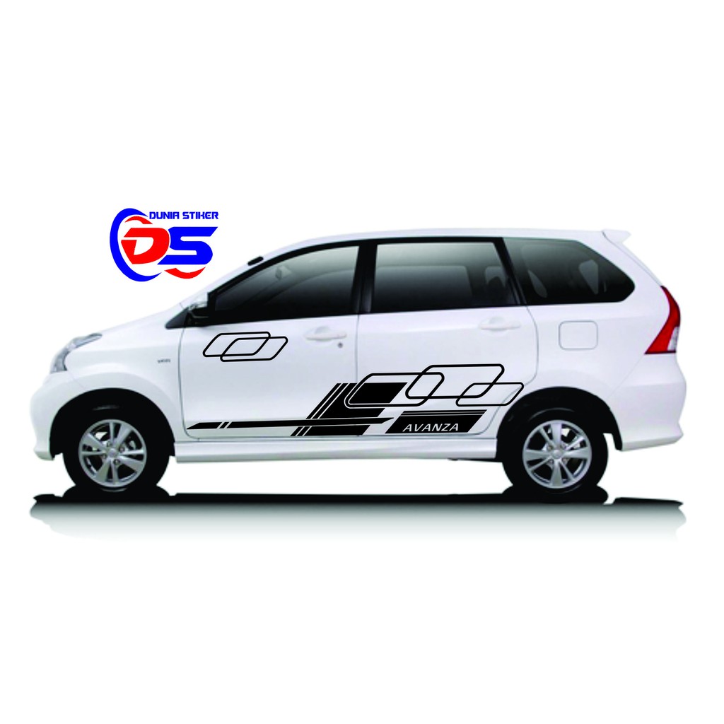 Jual Stiker Mobil Avanza Stiker Cutting Motif Kotak-Kotak Stiker Mobil ...