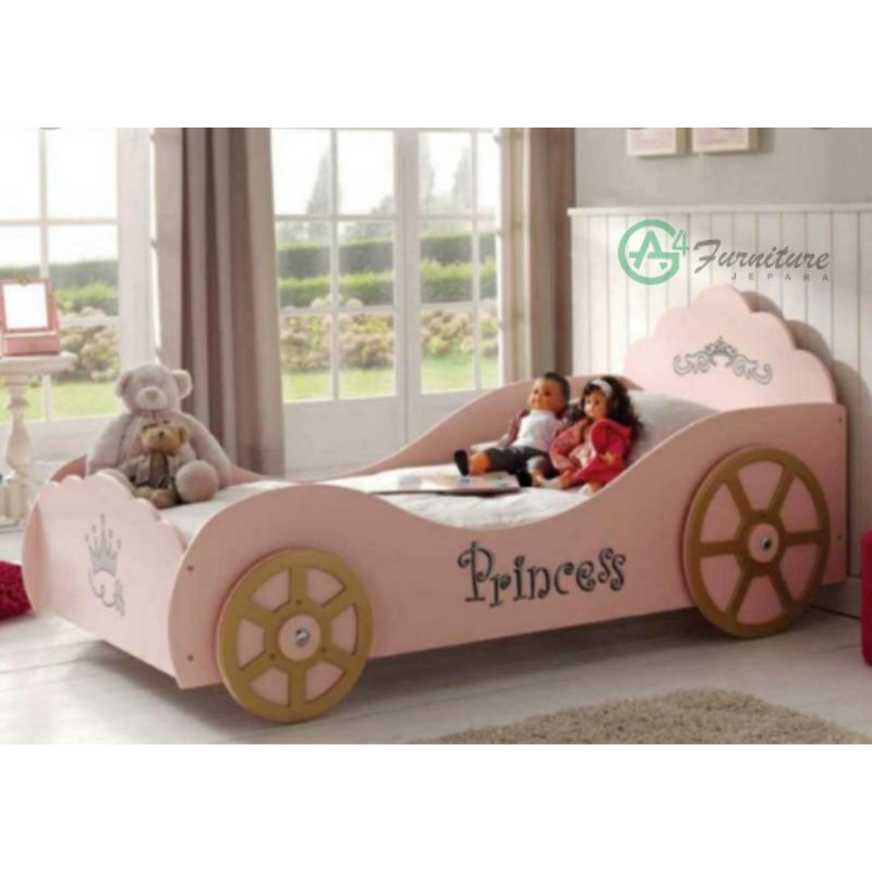 Jual Tempat Tidur Anak Motif Mobil Balap - Kayu Mahoni | Shopee Indonesia