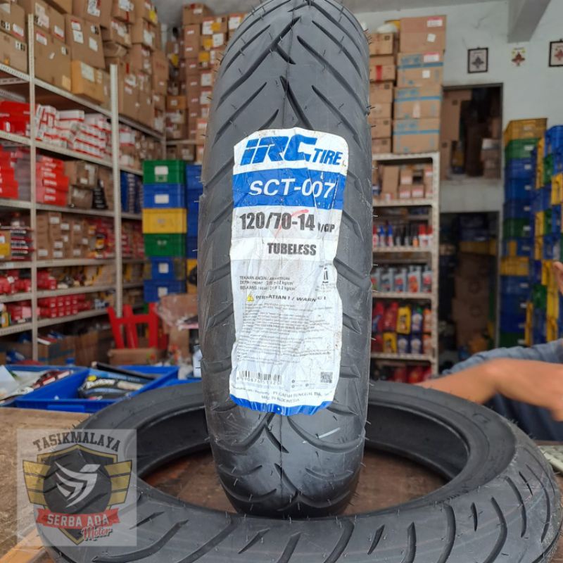 Jual BAN IRC SCT - 007 120/70-14 TUBELESS | Shopee Indonesia