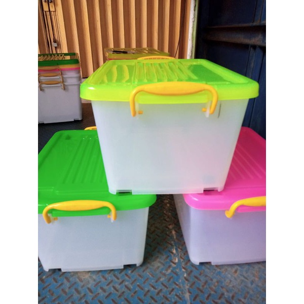 Jual 3pc Container Box Roda 40 MINI / Roller Container Box MINI / Kotak ...