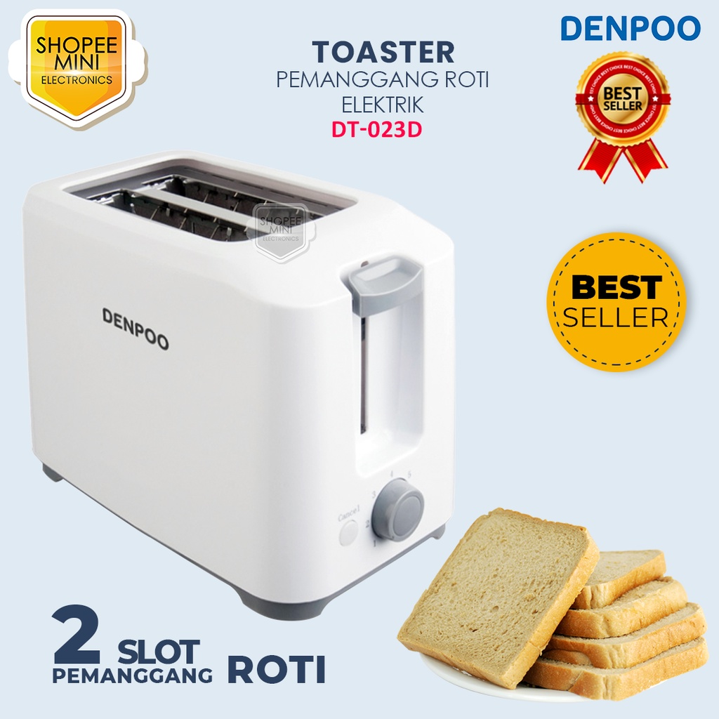 Jual Pemanggang Roti Toaster Denpoo DT 023 D | Shopee Indonesia
