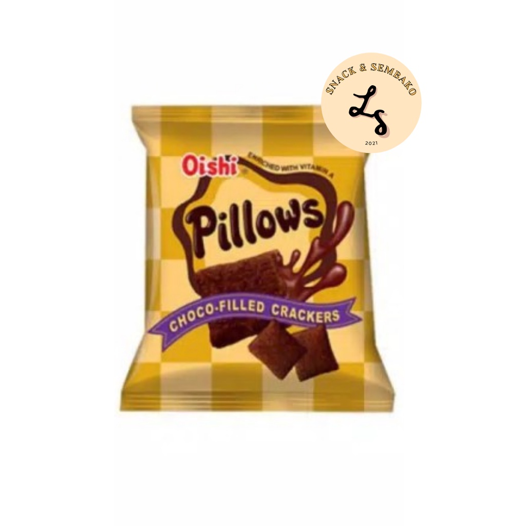 Jual Oishi Pillows Ecer 1000 Rasa Coklat/Ubi 1 Pack 20 pcs | Shopee ...