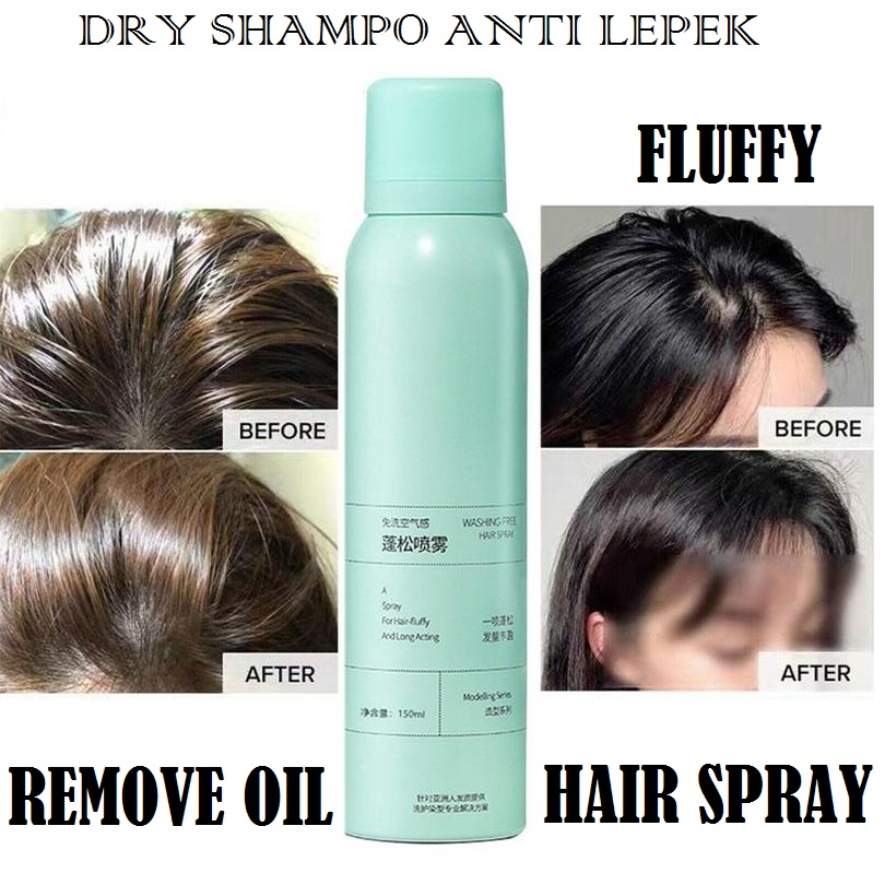 Jual DRY SHAMPO ANTI LEPEK / SPRAY RAMBUT Kontrol Minyak Dan ...