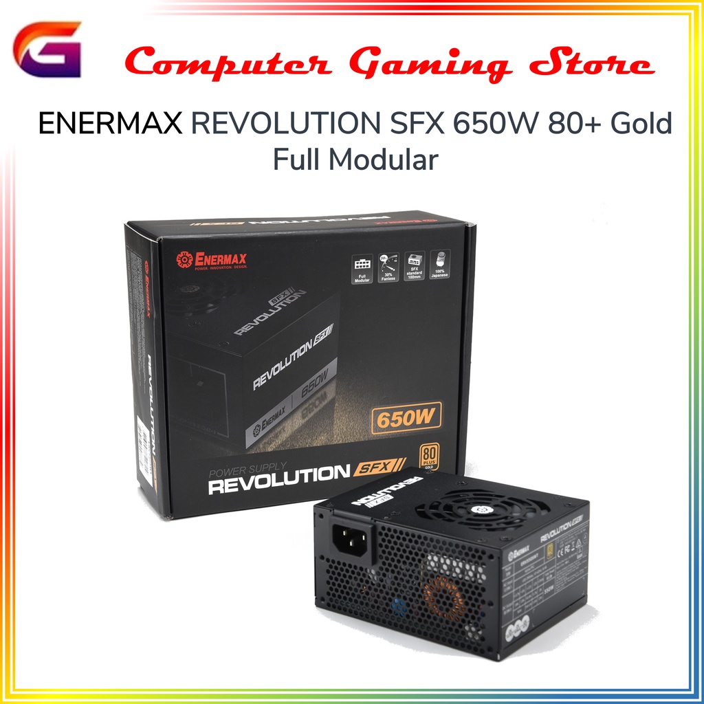 Jual ENERMAX REVOLUTION SFX 650W 80 Plus Gold Full Modular | Shopee ...