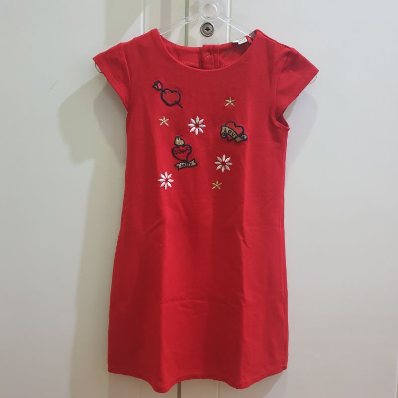 Jual Dress Gaun GUESS KIDS size 6 merah for girl | Shopee Indonesia