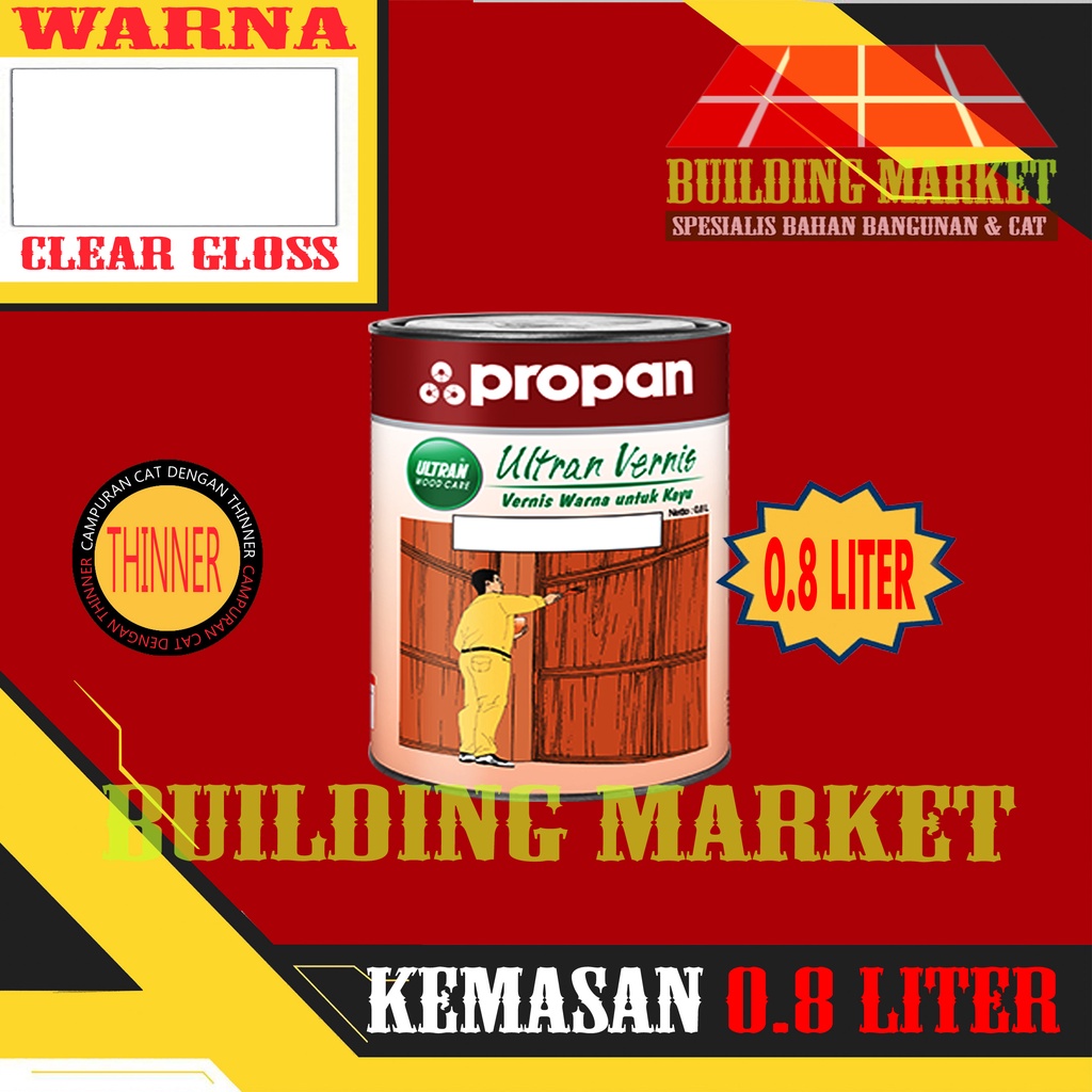 Jual POLITUR PELITUR KAYU PROPAN ULTRAN VERNISH PROPAN V09 0.8 LITER ...