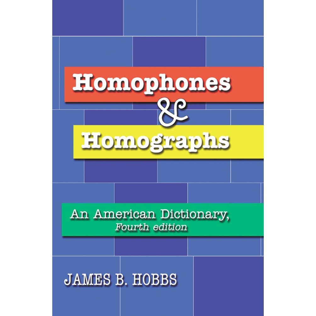 Jual Buku Homophones and homographs : an American dictionary Hobbs ...