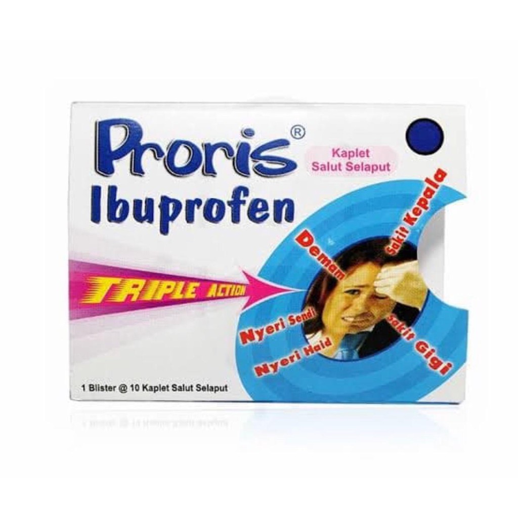 Jual Proris Triple Action kemasan strip isi 10 tablet (obat demam dan ...